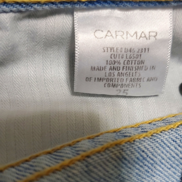 Carmar | Skirts | Carmar Light Blue A Line Cut Jeans Skirtsize 25 ...